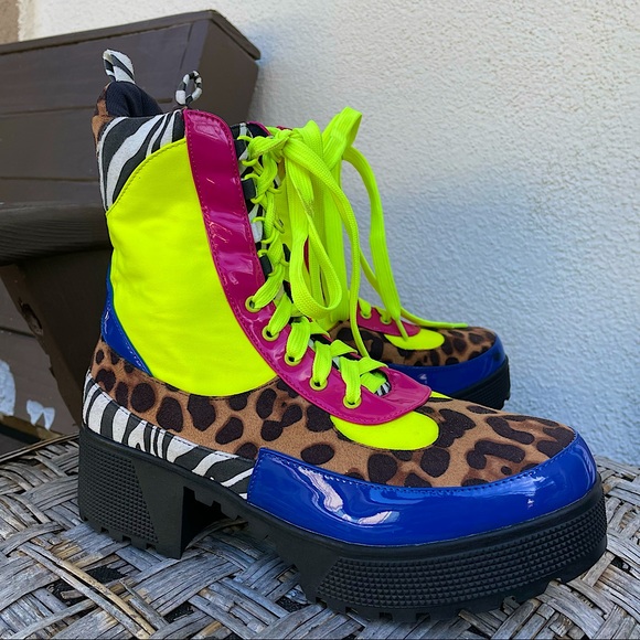 EGO | Shoes | Ego Multi Colored Boots | Poshmark